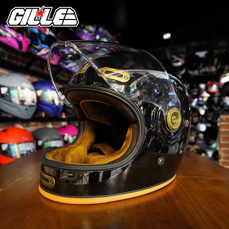 GILLE 853 ATAVISTIC Classic Full Face Helmet for Motorcycle Vintage ...