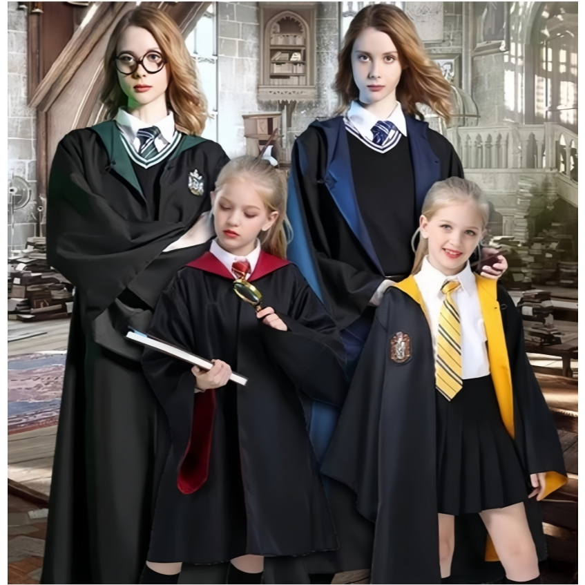 Wiz Cloak Cosplay Magic Robe Uniform Halloween Costume Movie Book ...