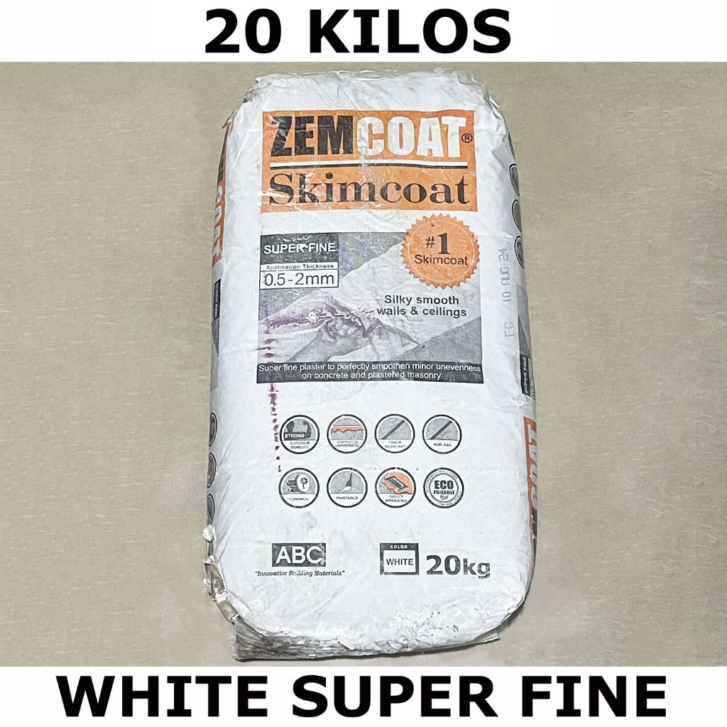 ( 20 KILO ) ORIGINAL ABC ZEMCOAT SKIMCOAT ( WHITE ) === SKIM COAT ...