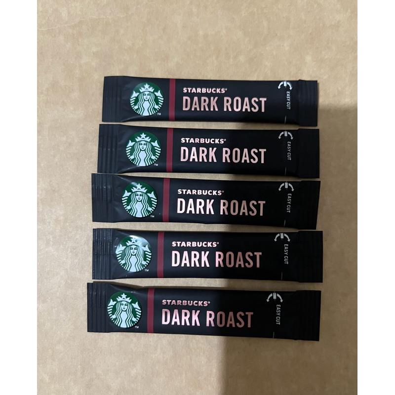 Starbucks 5 Sachets Dark Roast Instant Coffee 1.1g per Sachet | Shopee ...