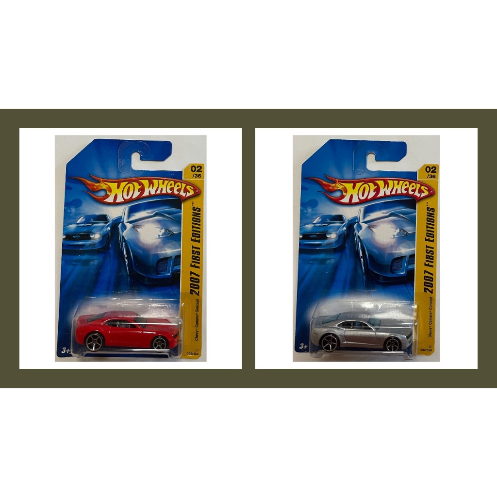 Hot Wheels - 2007 First Editions - Chevy Camaro Concept Red & Silver ...