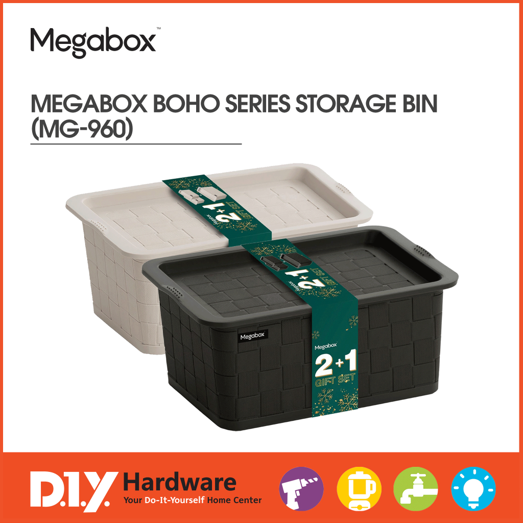 MEGABOX by DIY Hardware Boho Series Storage Bin (MG-960) | Shopee ...