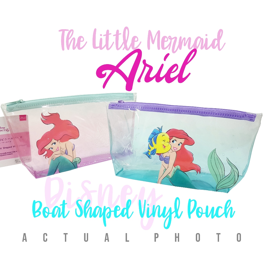 Ariel The Little Mermaid Multipurpose Boat Shaped vinyl pouch | Shopee ...