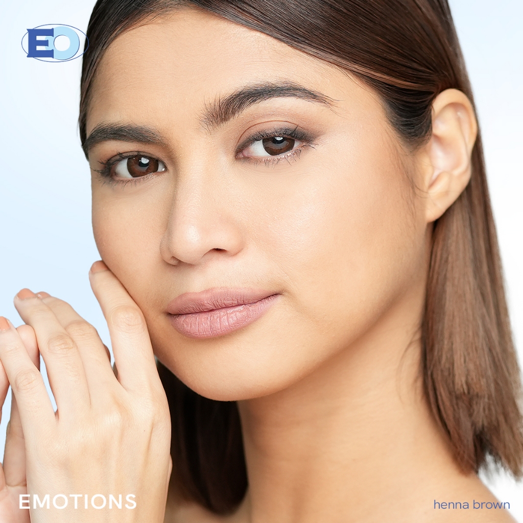 EO Flexwear Emotions Henna Brown | Graded Brown Contact Lenses (12 ...