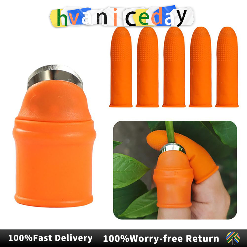 Finger Picker Silicone Thumb Knife Set Thumb Protector for Garden Fruit ...