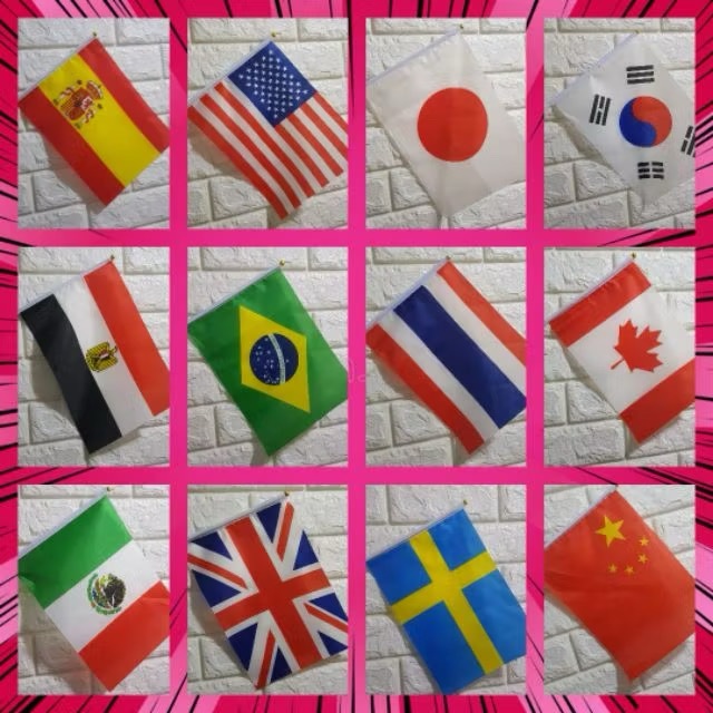 47 Countries United Nations Flag United Nations Flag 14X21CM | Shopee ...
