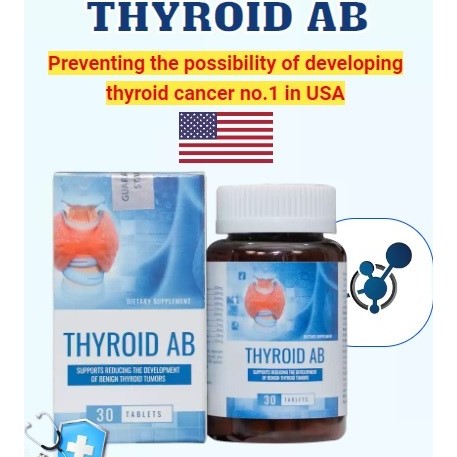 Original Thyroid AB Helps Reduce Goiter and Hyperthyroidism 30Capsules ...