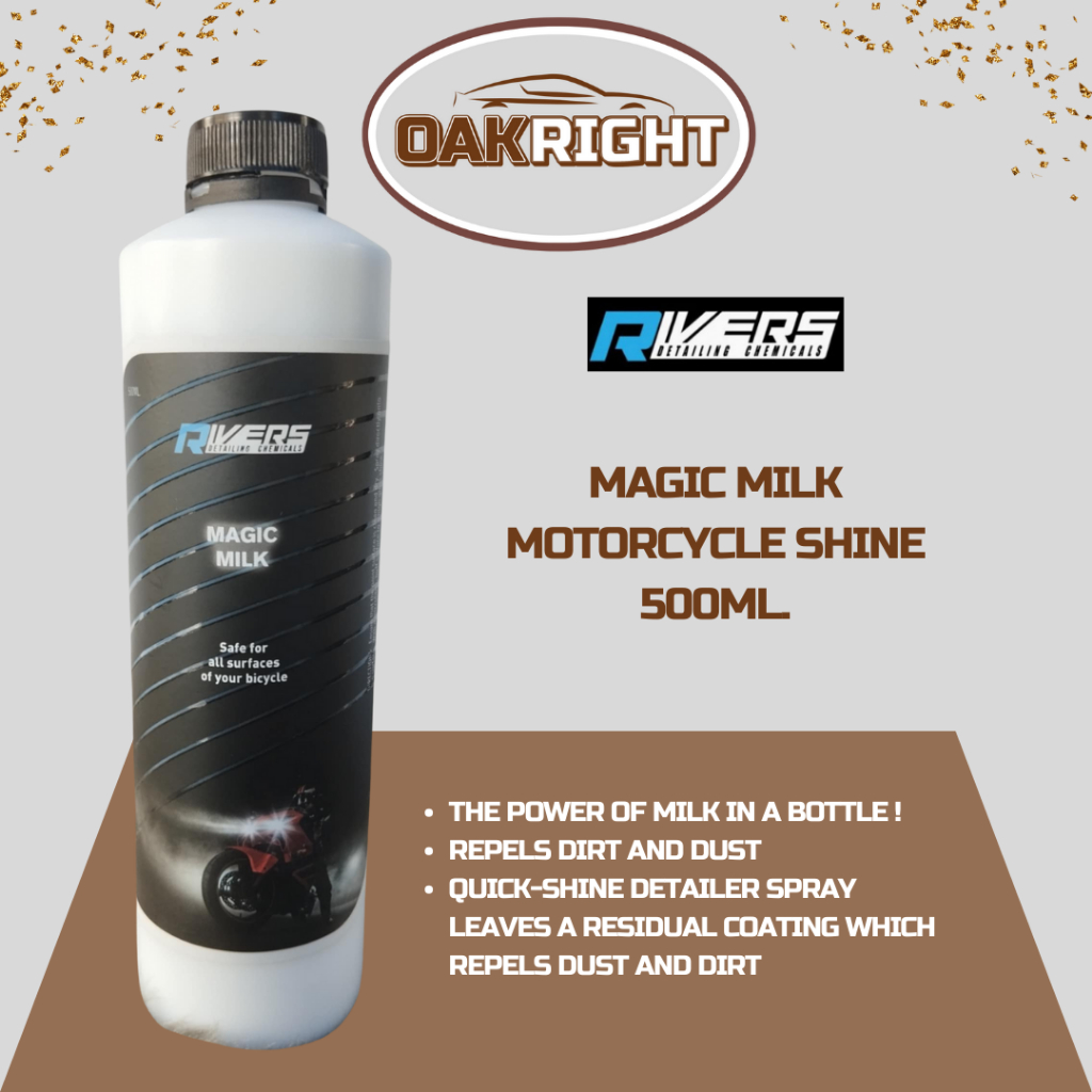 Rivers Magic Milk Gatas Motorcycle Shine 500 ml with free trigger spray ...