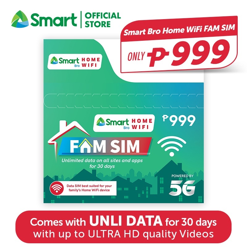 SMART BRO SIM 30 DAYS UNLI DATA SIM | Shopee Philippines