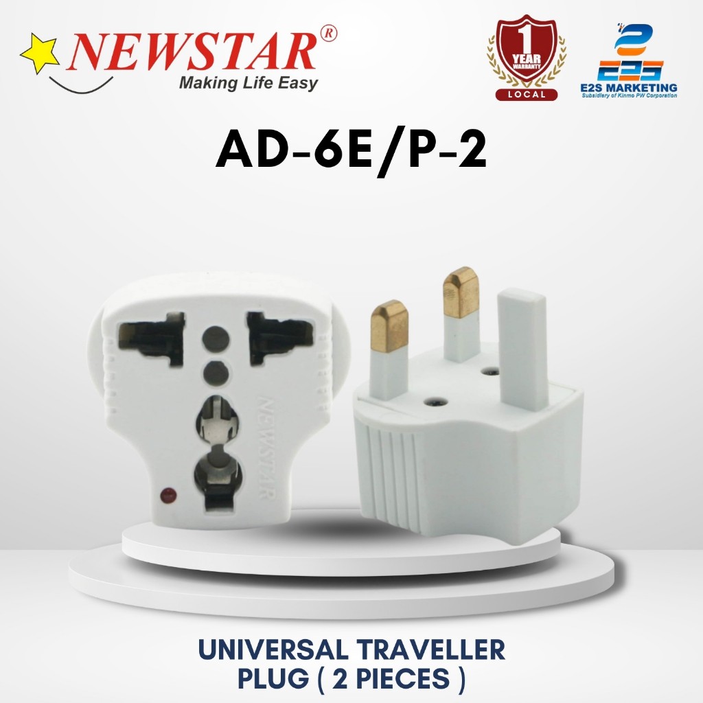 Newstar Universal Traveller Plug for Hong Kong 10A Max Package AD-6E/P ...