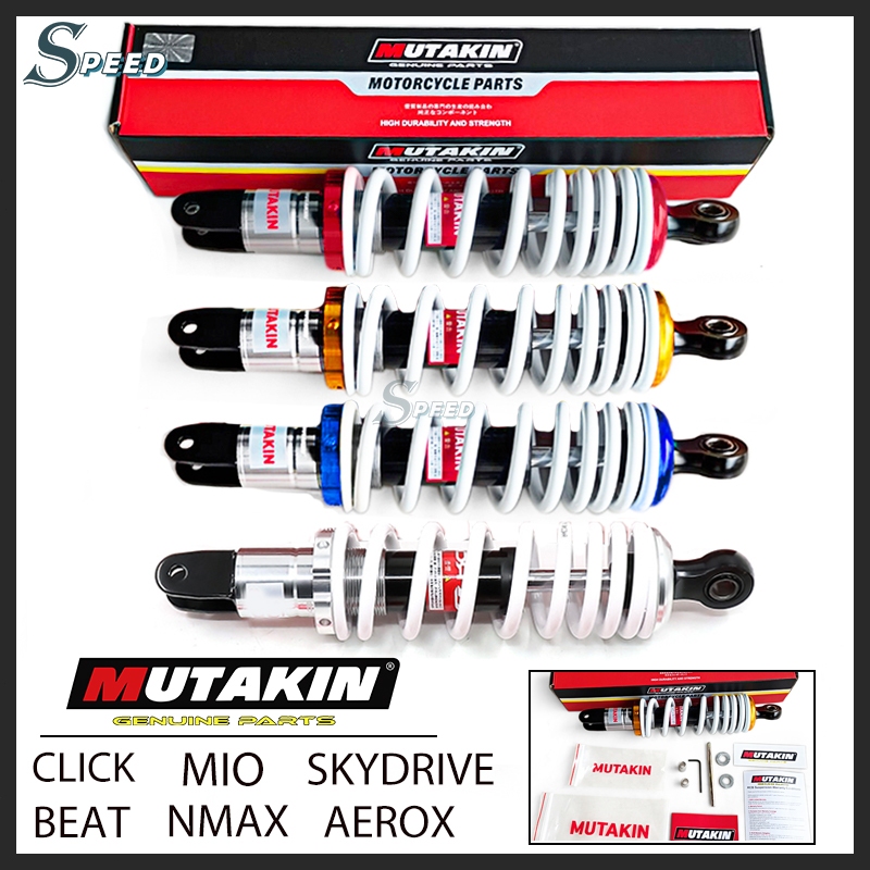 MUTAKIN Rear SHOCK MSERIES 275/295/305/315/330MM FOR MIO/BEAT/NMAX/AEROX/CLICK/SKYDRIVE （1PCS ...