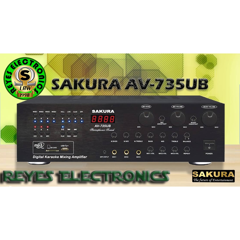 Sakura AV-735UB Intergrated Amplifier | Shopee Philippines