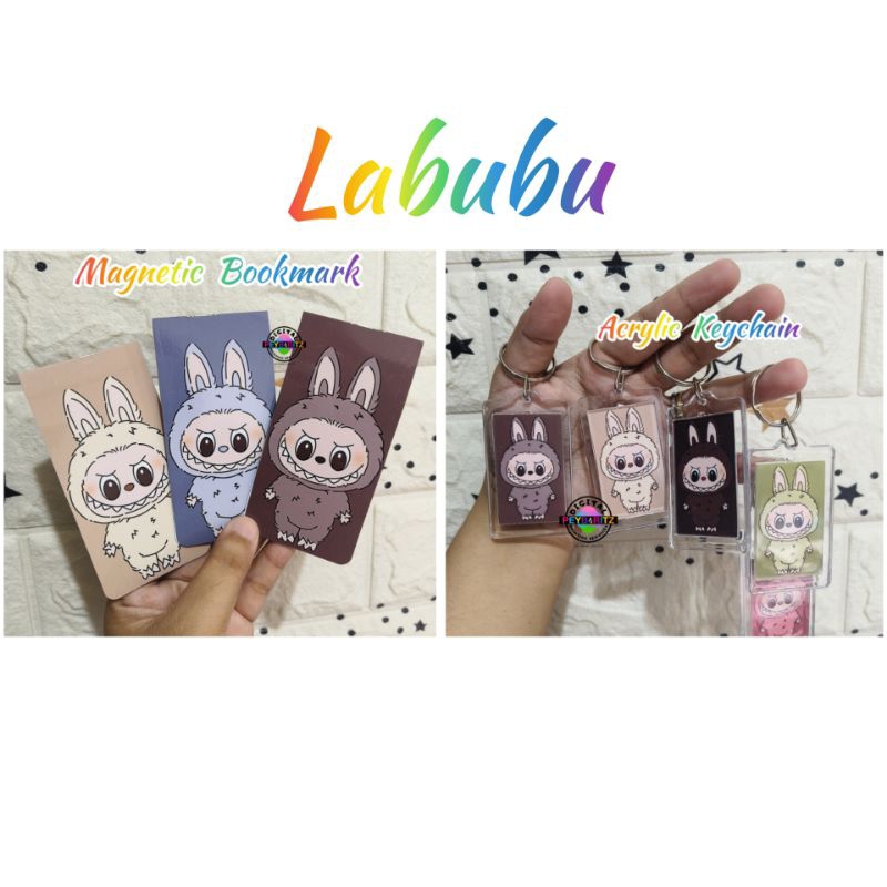 LABUBU MAGNETIC BOOKMARK ACRYLIC KEYCHAIN GIFT IDEA SOUVENIR | Shopee ...