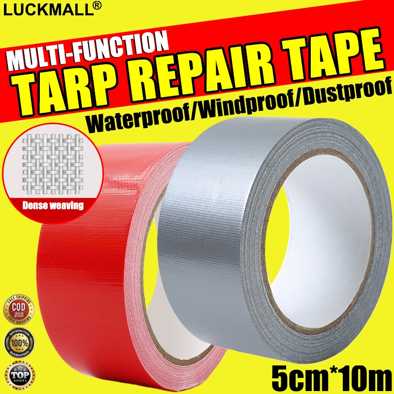 LUCKMALL Tarp Repair Tape Silver 50mm Flexible Waterproof Multi ...