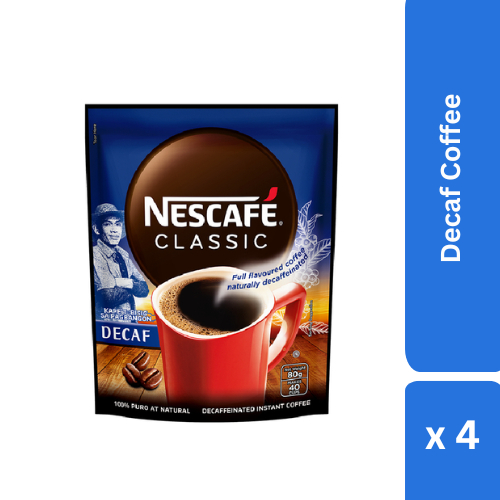 Nescafe Classic Decaf Instant Coffee 80g Bundle of 4 | Shopee Philippines
