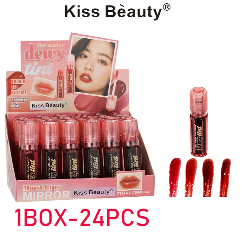 KISS BEAUTY Korean Tint DEWY Tint Cheek And Lip Tint Lipstick box 24 ...