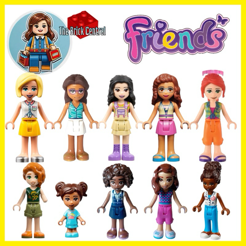 LEGO FRIENDS Emma Stephanie Aliya Andrea Nandi Autumn Paisley Olivia ...