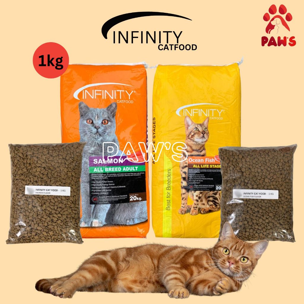 1kg Repacked Infinity Cat Dry Food for All Stages All Breed Adult PAW'S ...