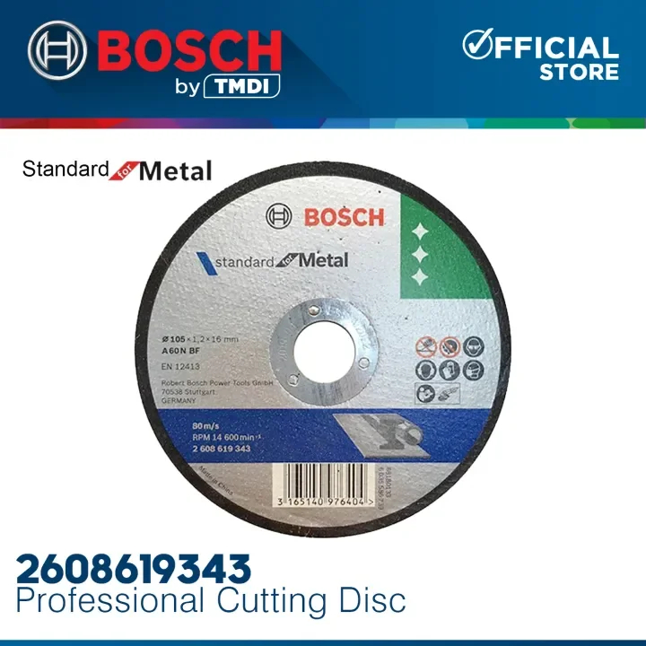 BOSCH Metal Cutting Disc 1.2mm 4" Standard Disc Blade For Angle Grinder ...