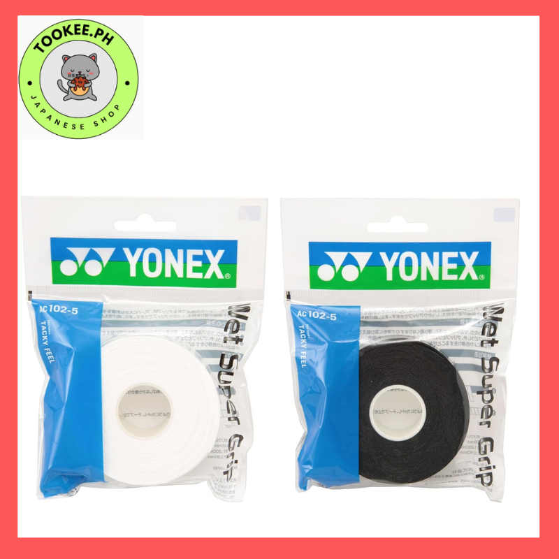 YONEX Tennis Badminton Grip Tape Wet Super 102-5 Grip Refill (5pk) [Direct from Japan] | Shopee ...