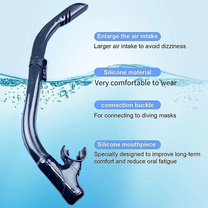 Snorkel Snorkeling Tube for adult Diving Breathing Tube Silicone ...