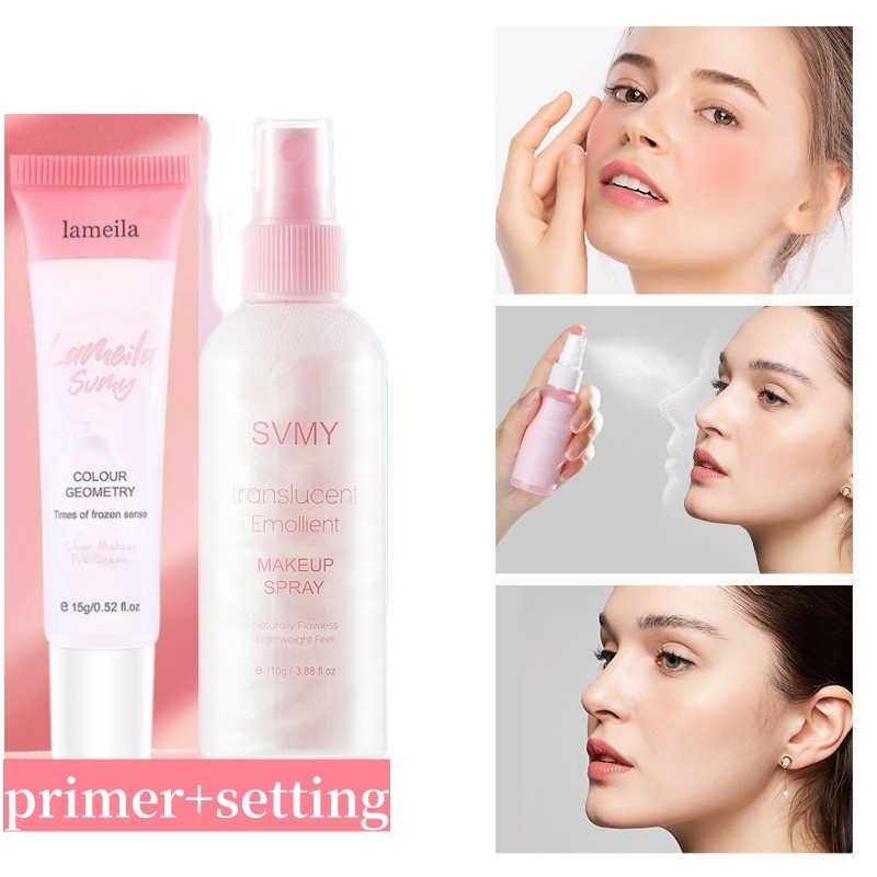 Makeup Primer And Setting Spray Set Dazzle Long Lasting Oil Control ...