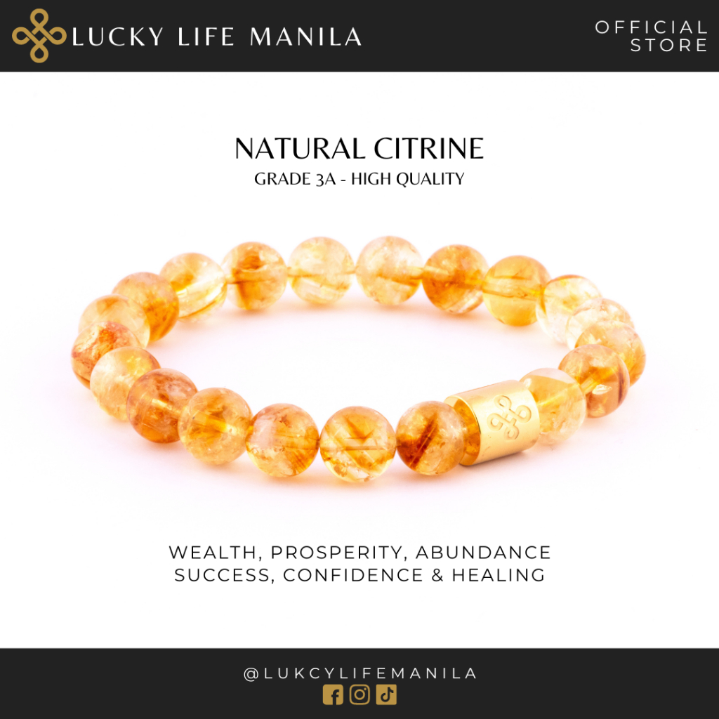 Classic Natural Citrine Bracelet | Lucky Life Manila Gemstones, Charms ...