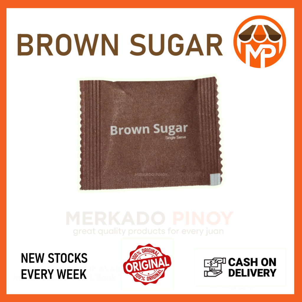 Merkado Pinoy Brown Sugar Sachet 100PCS. PER pack | Shopee Philippines