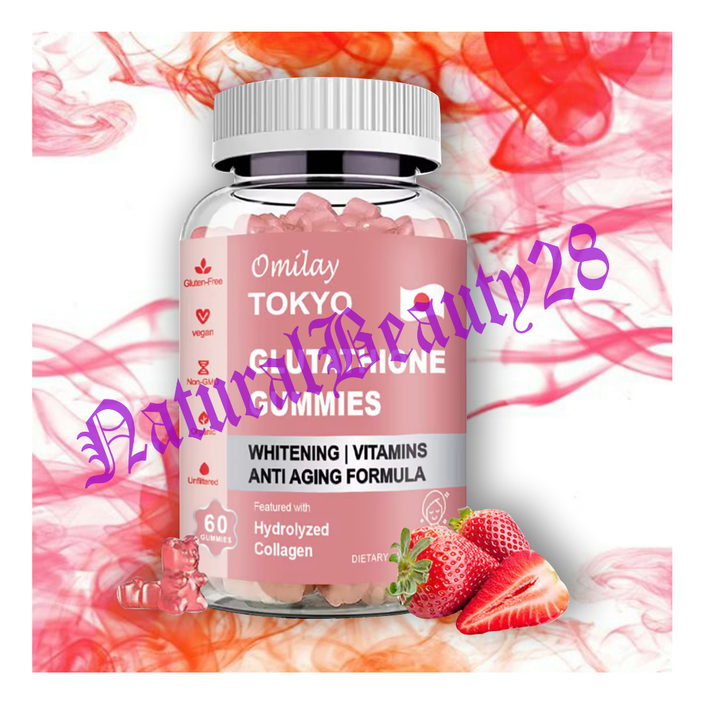 Omilay Tokyo Glutathione with Collagen Whitening Gummies Anti-Aging ...