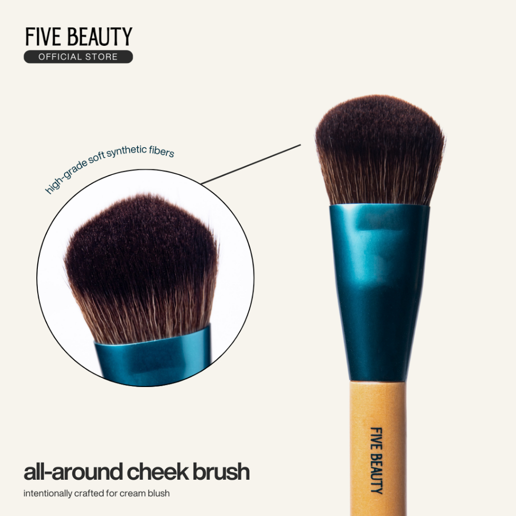 All-Around Cheek Brush [Travel-friendly Mini Makeup Brush] | Shopee ...