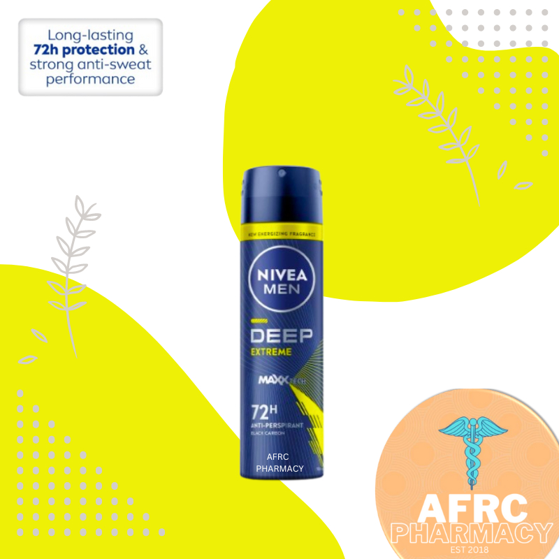Nivea Men Deep Extreme Deodorant Spray 150ml | Shopee Philippines