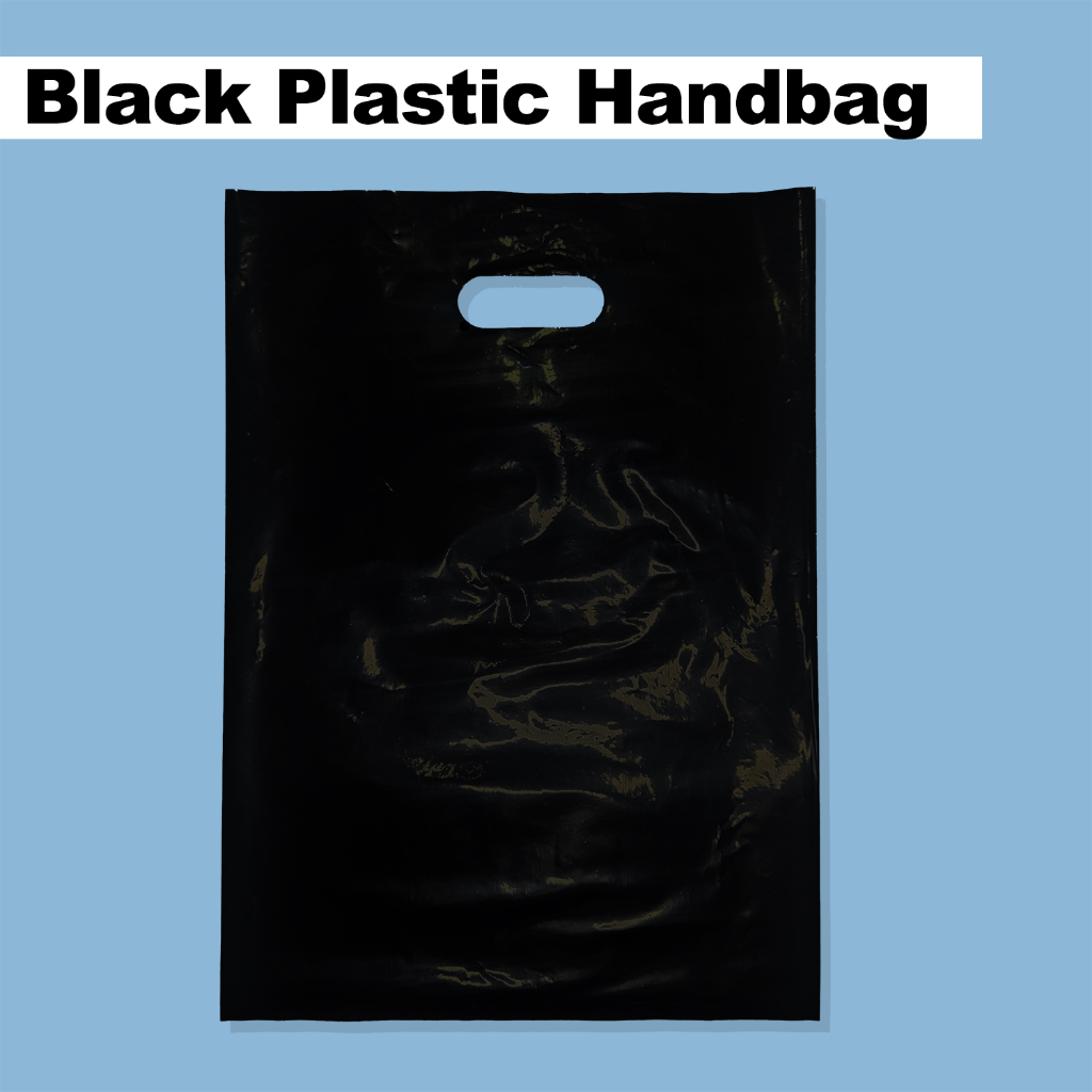 Black Plastic handbag(THICK and Durable) 100 pcs | Shopee Philippines