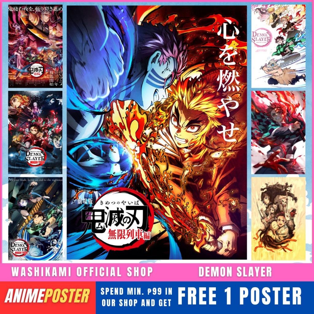 Demon Slayer : Anime Poster / Sticker A4 Poster | Shopee Philippines