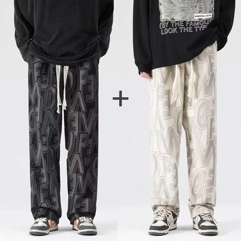 BUY 1 GET 1 Korean Baggy Straight Cut Slacks Slocks Summer Trouser ...