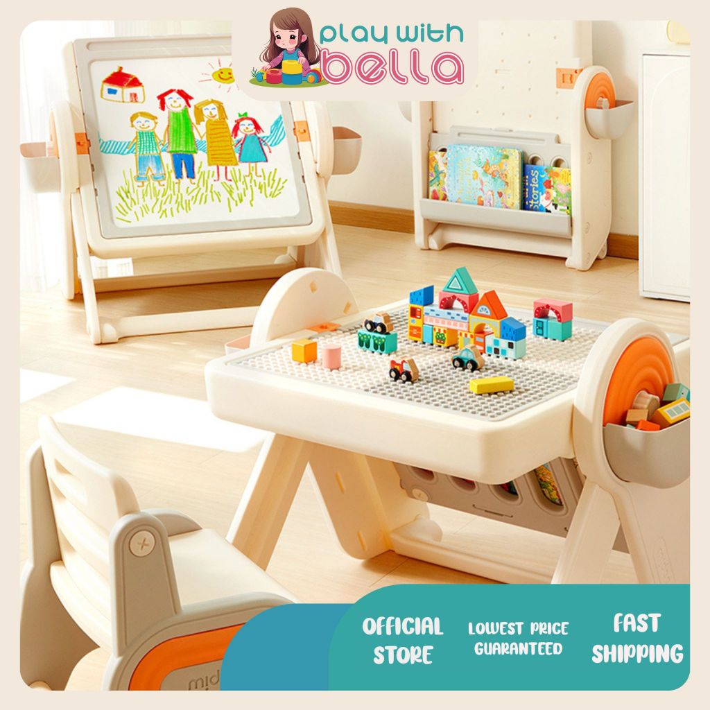 Mideer Multifunctional Block Table for kids | Shopee Philippines