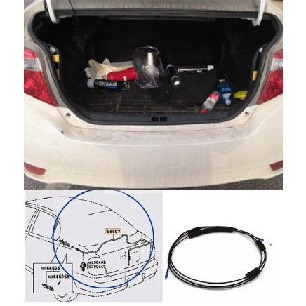 Toyota Vios gen3 superman 2014 2015 2016 2017 2018 Compartment / Trunk ...