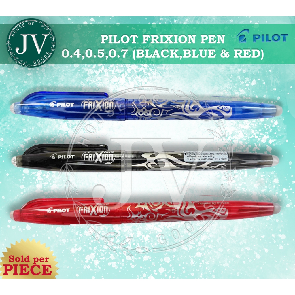 Pilot Frixion pen 0.4mm/0.5mm/0.7mm (SOLD PER PIECE) | Shopee Philippines