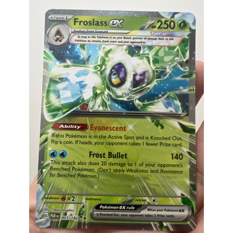 Froslass ex - 003/182 - Ultra Rare Scarlet & Violet: Paradox Rift - Pokemon TCG | Shopee Philippines