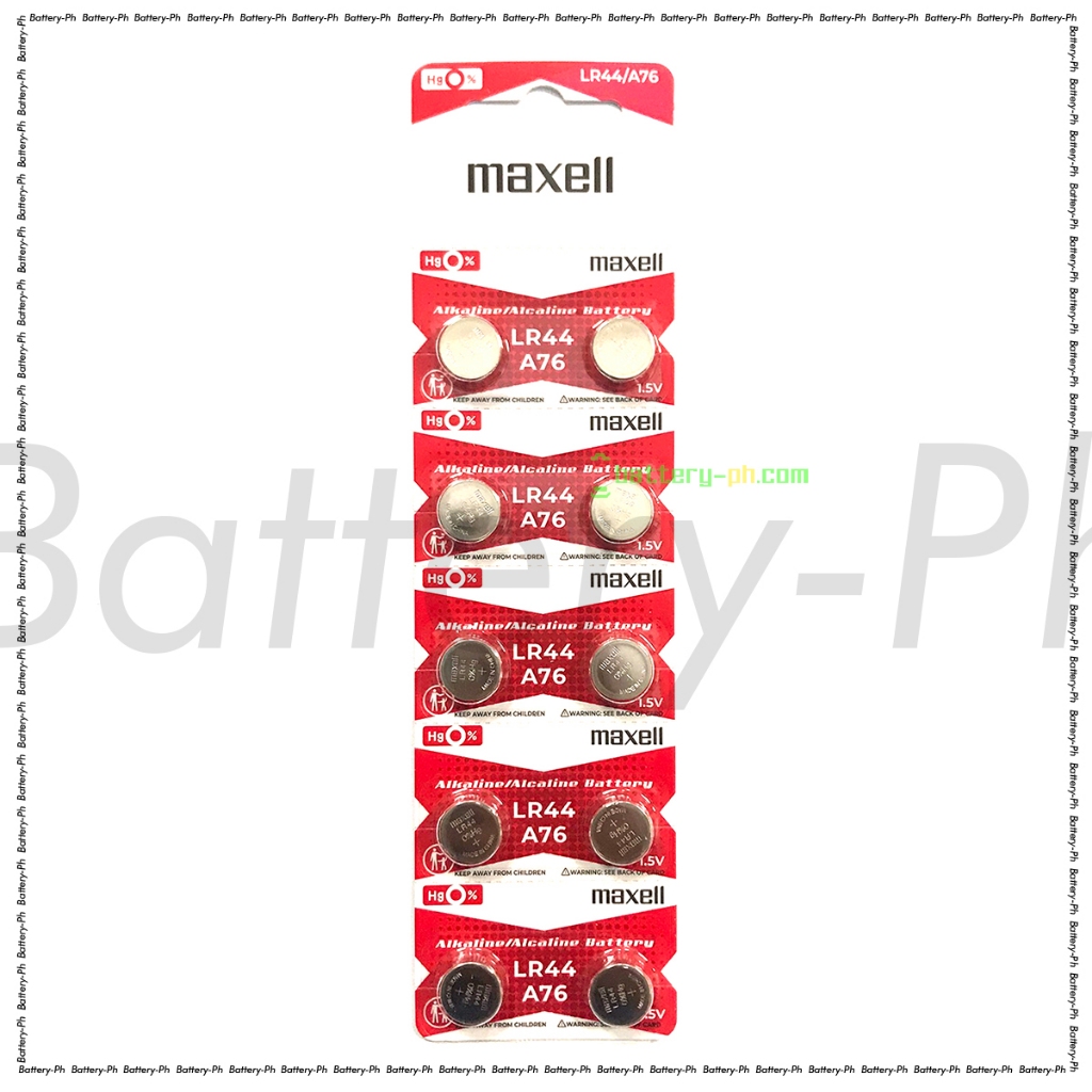 ORIGINAL Maxell LR44 Battery Pack of 10pcs / Pad (battery_ph) | Shopee Philippines