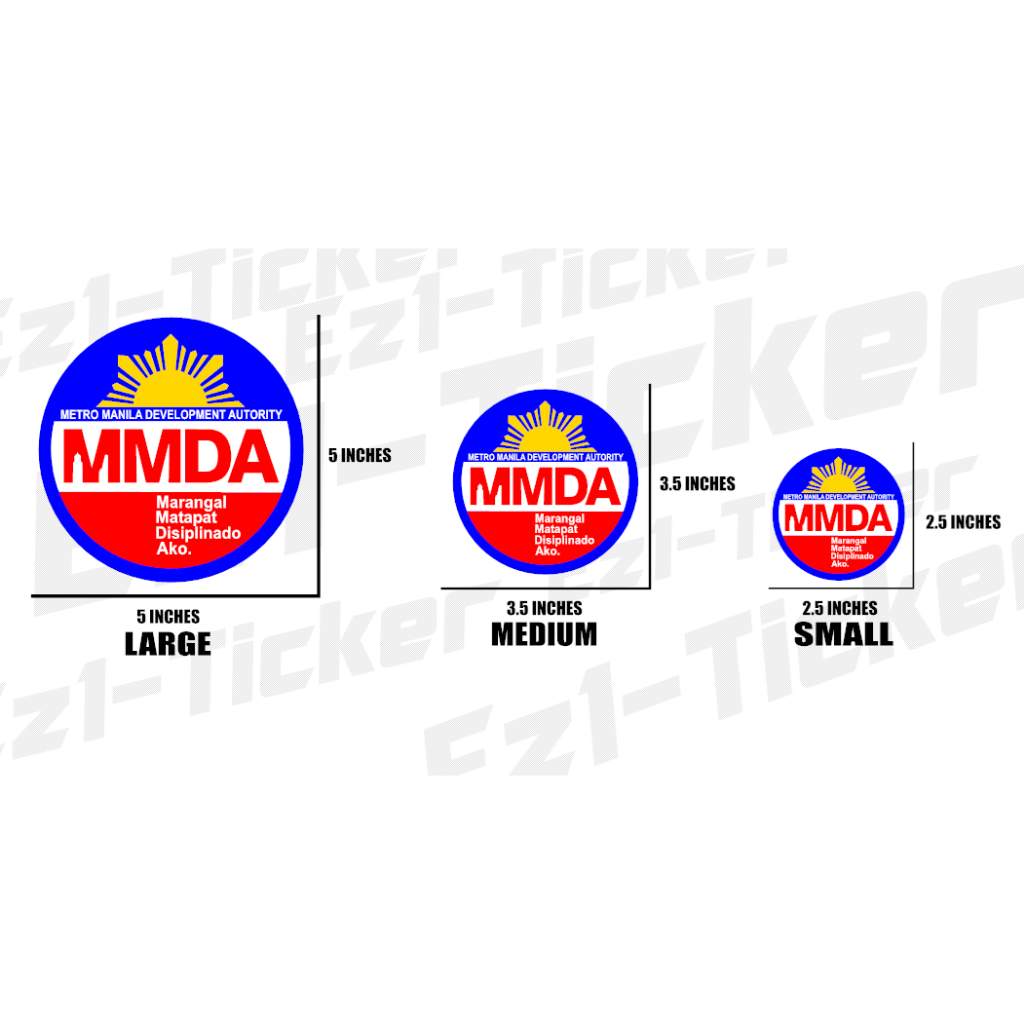 MMDA LOGO pritable stickers high quality | Shopee Philippines