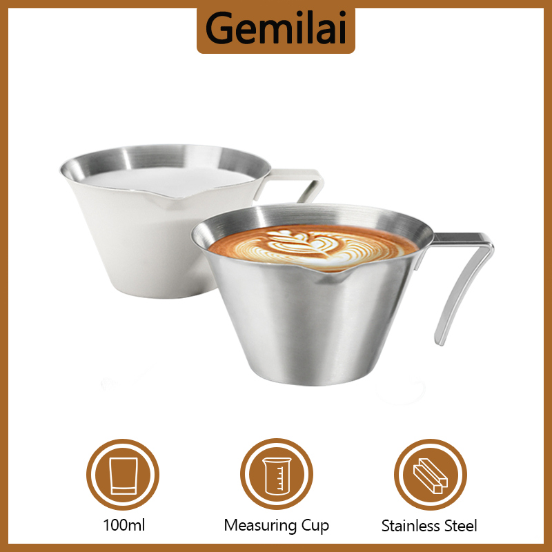 Professional Barista Tools 100ml Stainless Steel Measuring Shot Cup ...