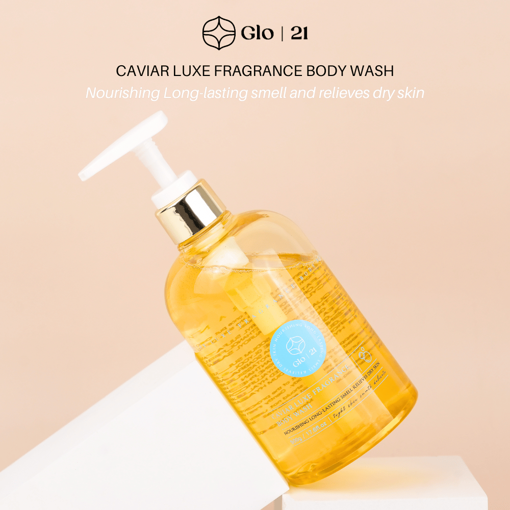 GLO21 CAVIAR LUXE FRAGRANCE BODY WASH-nourishing, long-lasting smell ...