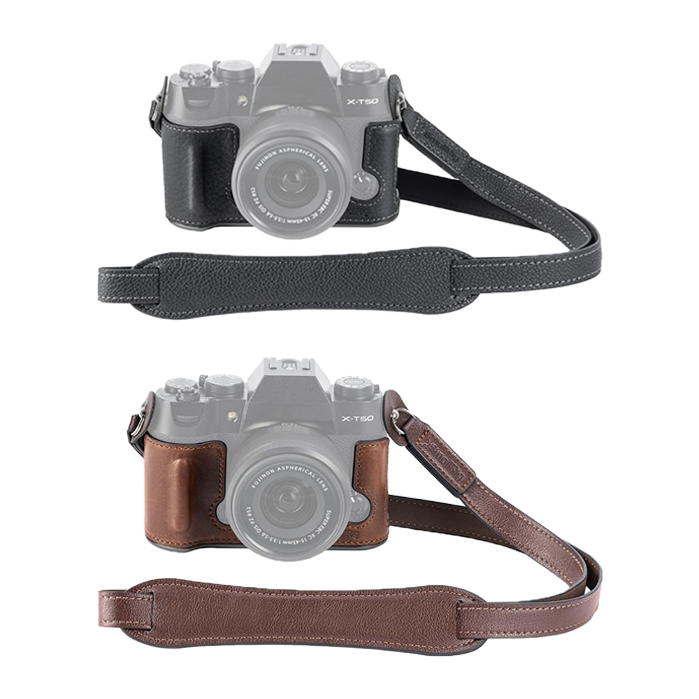 SmallRig Leather Camera Half Case for FUJIFILM X-T50 with Shoulder ...