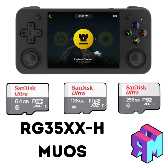 MuOS Banana Memory Card for the RG35XXH. Original Sandisk Cards ...