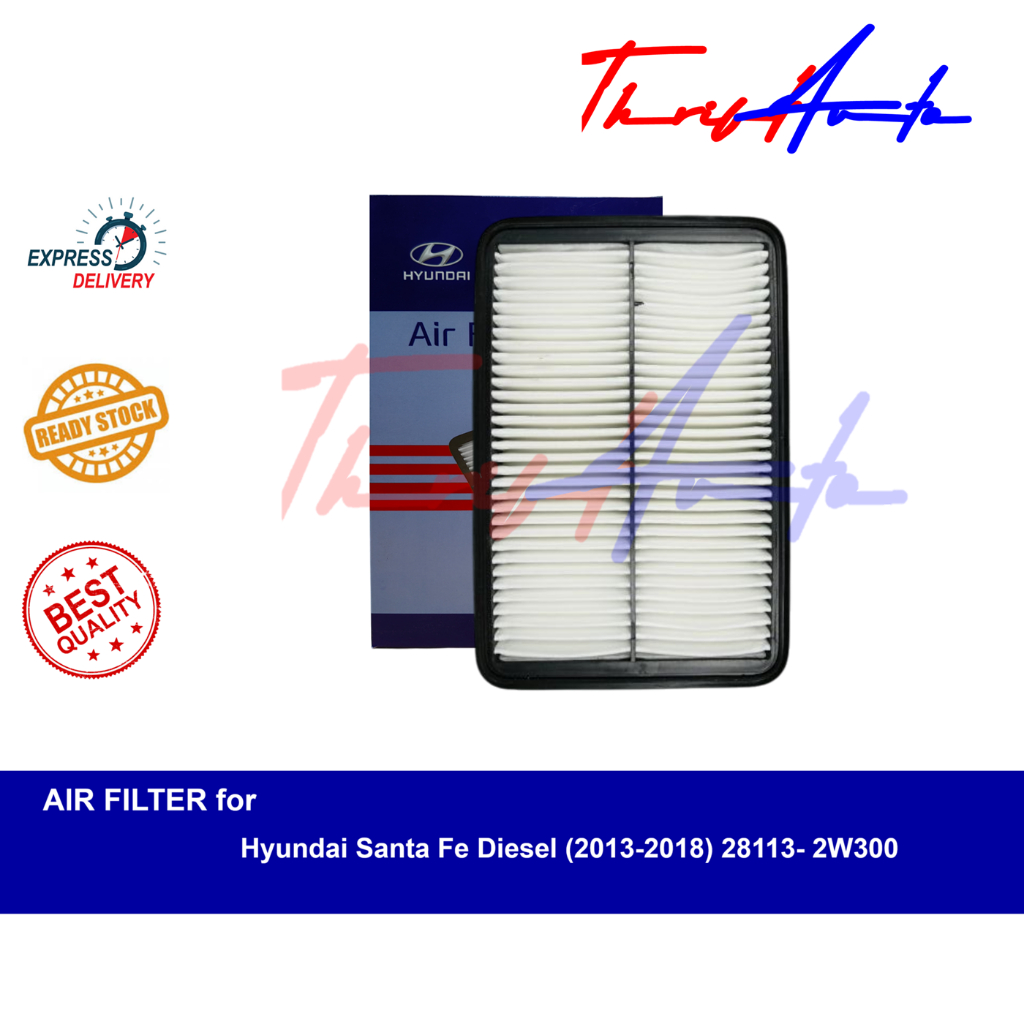 Air Filter for Hyundai Santa Fe Diesel (2013 - 2018) - 28113-2W300 ...