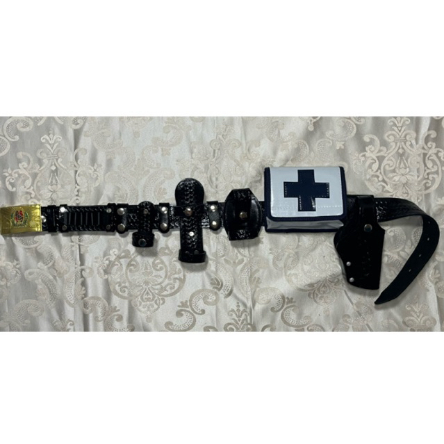 Leather Set belt 3in1 Free medkit&buckle| Security guard | Shopee ...