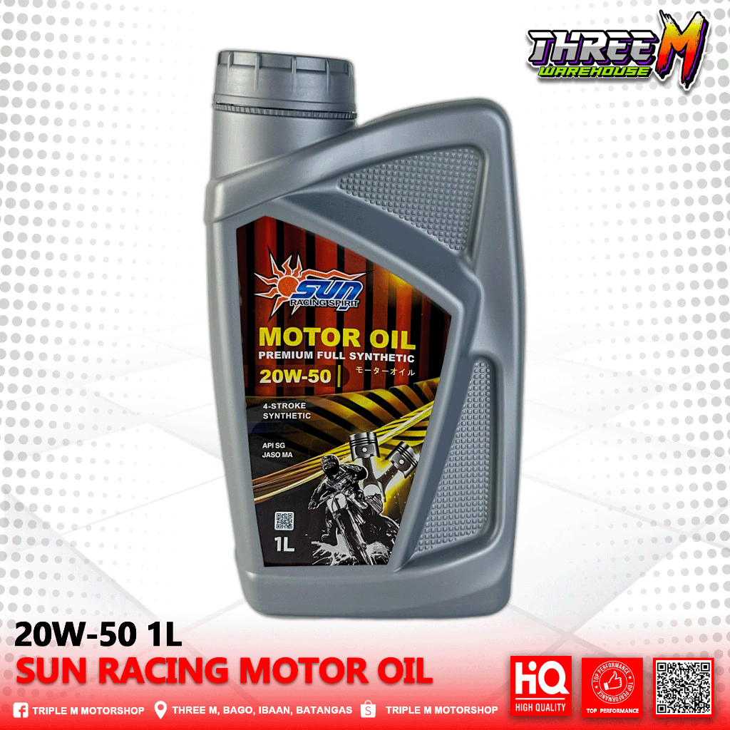 SUN RACING MOTOR OIL 20W-50/10W-40 (12PCS/BOX) | Shopee Philippines