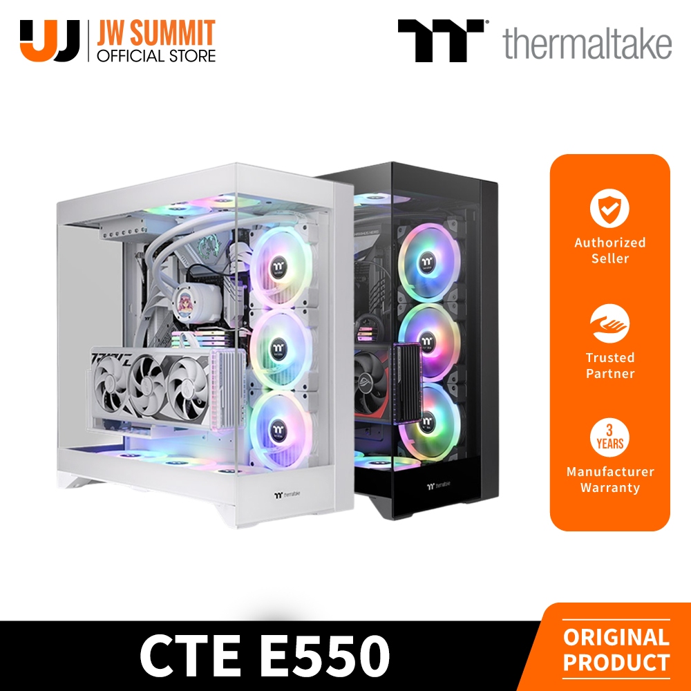 Thermaltake CTE E550 Tempered Glass Dual Chamber Mid Tower Chassis ...
