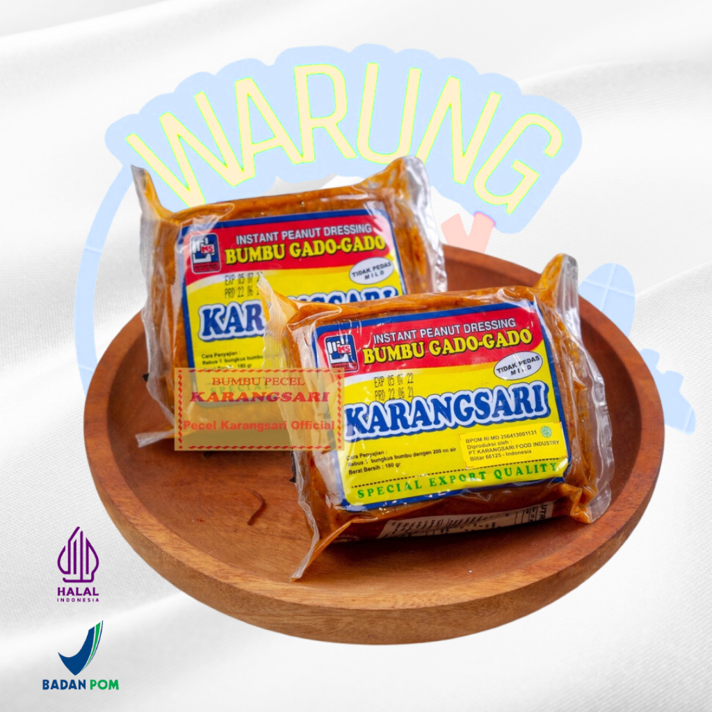 Indonesia Spicy Peanut Sauce Karangsari Bumbu Gado Gado Pedas 180g ...