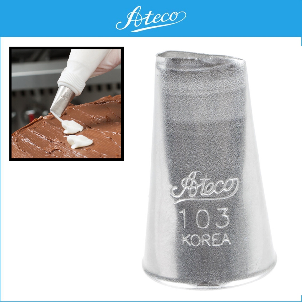 Ateco 103 Rose Piping Tip Stainless Steel Icing Tip ( Set of 2 ...